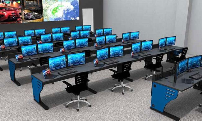 Space Mission And Flight Control Center Console (MCC) Furniture ...