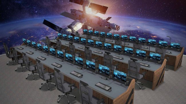 Space Mission And Flight Control Center Console (MCC) Furniture ...